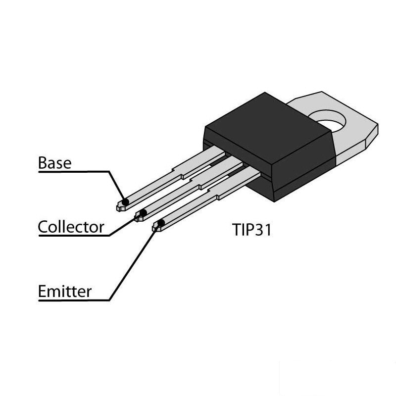 Transistor TIP31c TO-220 NPN Tip31 Transistor Energia - yorobotics