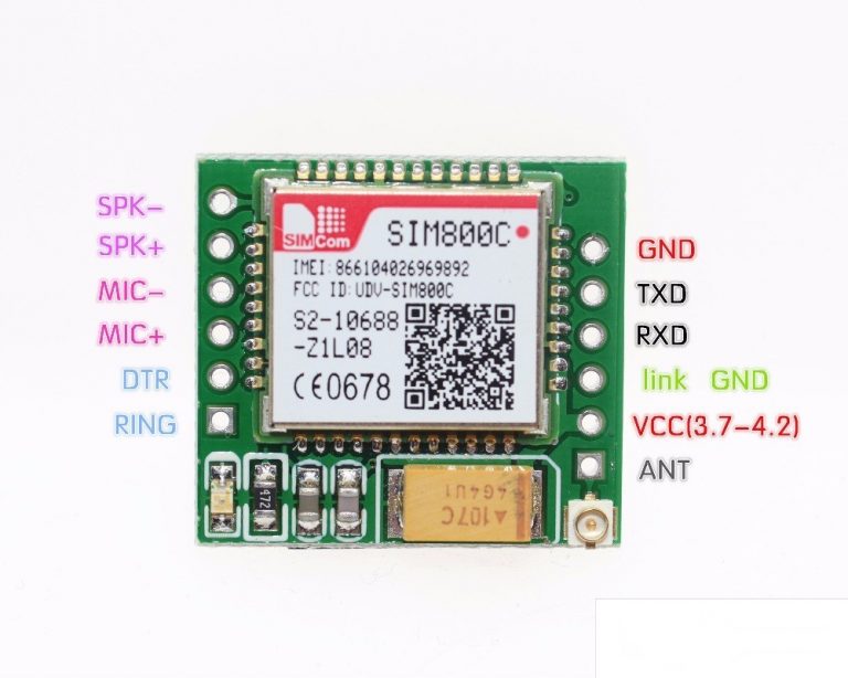 Modulo Celular Gsm Gprs Sim800C Bluetooth - yorobotics