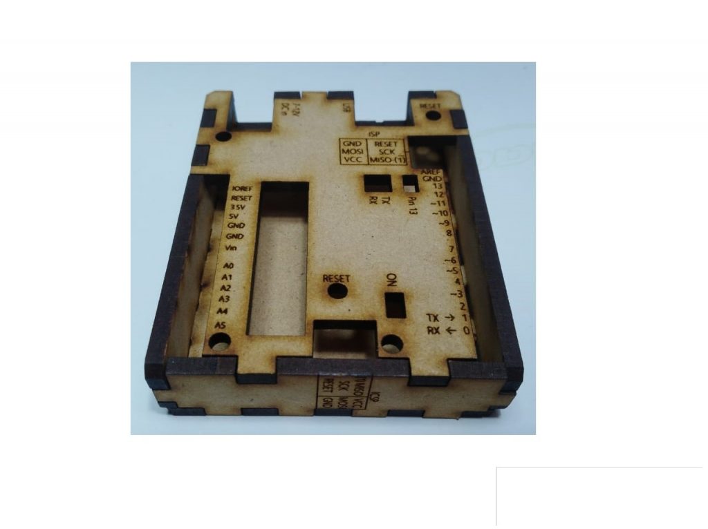 Caja Arduino Uno R3 Madera Mdf Case Carcasa de Proteccion - yorobotics