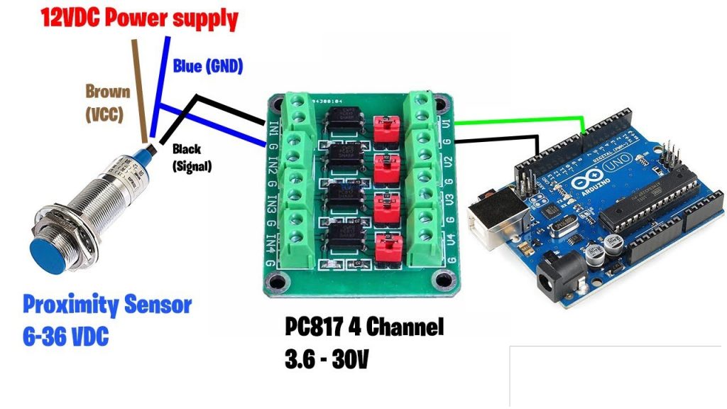 Modulo Optoacoplador 4 Canales PC817 6-30V Optoaislador - yorobotics