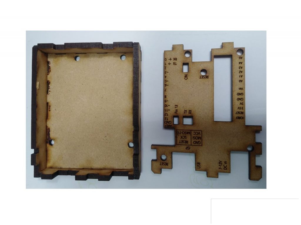 Caja Arduino Uno R3 Madera Mdf Case Carcasa de Proteccion - yorobotics
