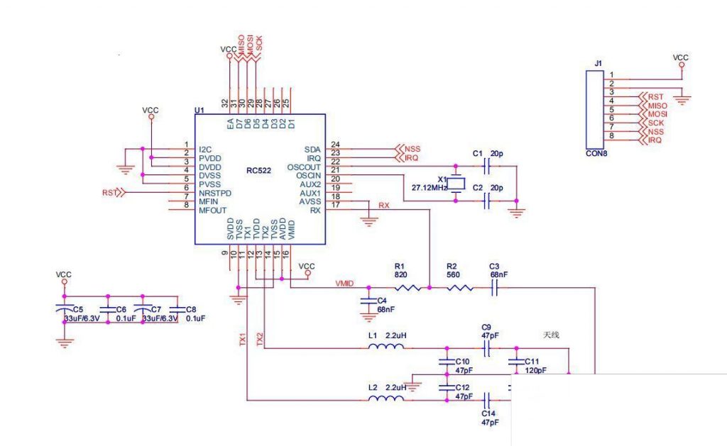 Modulo Rfid RC522 Mini 1356Mhz 6cm Lectura Escritura S50 - yorobotics