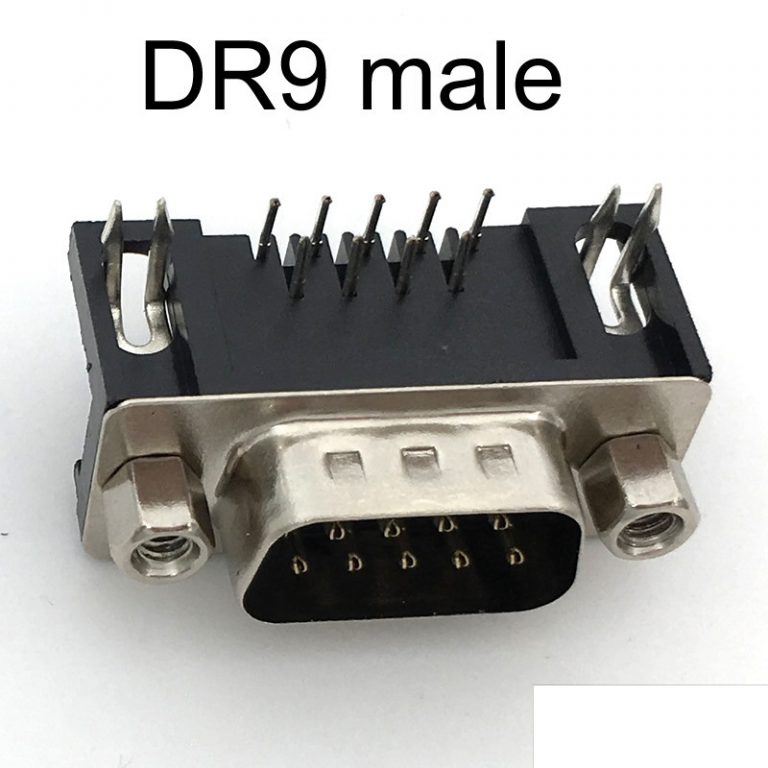 Conector Db9 Dr9 Macho 9 Pines Plug Socket 2 Filas En L Pcb - yorobotics