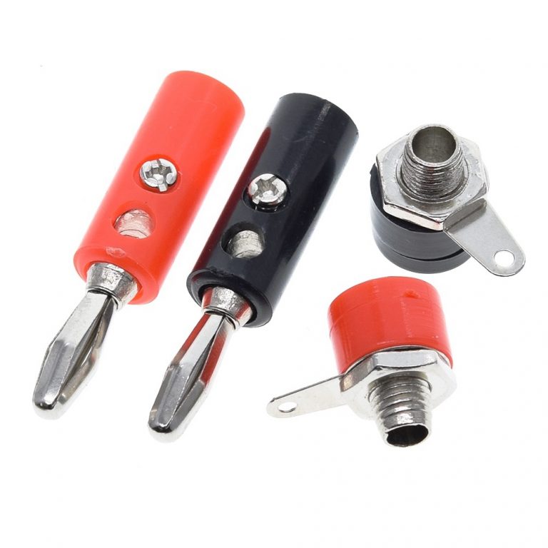 Kit Conector Banana Macho Plug Jack Conector Energia Potencia - yorobotics