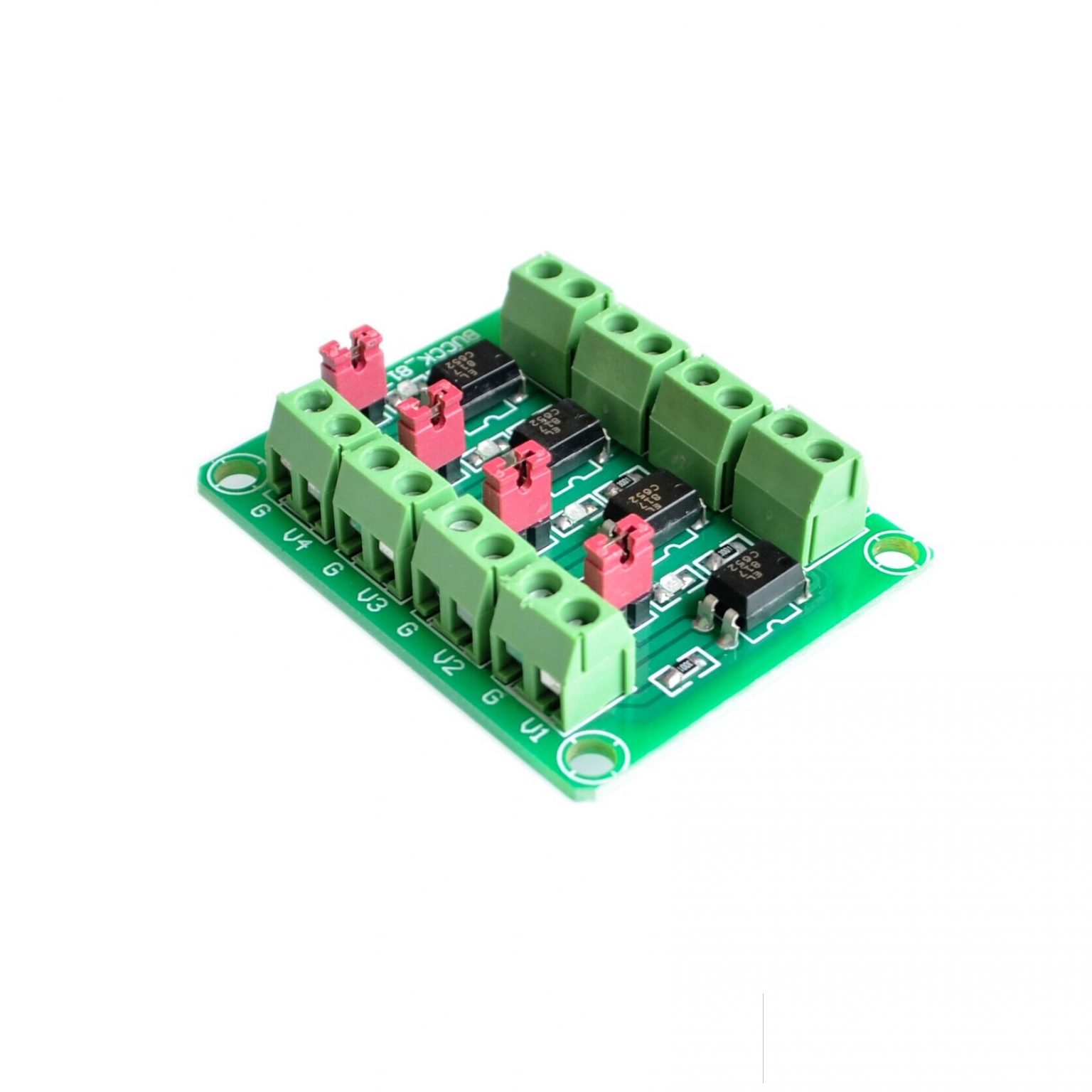 Modulo Optoacoplador 4 Canales PC817 6-30V Optoaislador - yorobotics