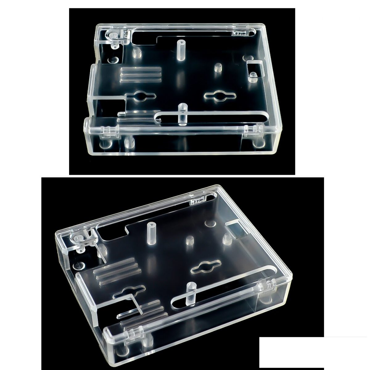 Caja Plastica Abs Arduino Uno Transparente Case Proteccion - yorobotics