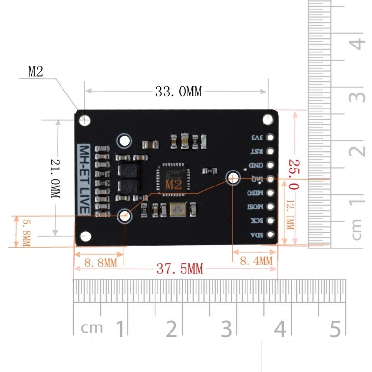 Modulo Rfid RC522 Mini 1356Mhz 6cm Lectura Escritura S50 - yorobotics