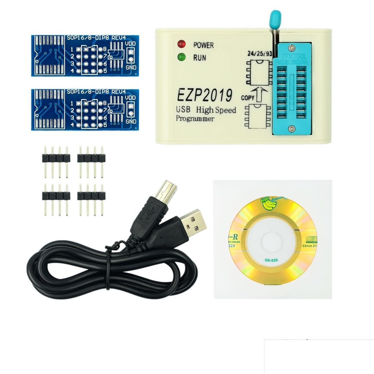 Programador Memorias Eeprom EZP2019 24 25 Flash Bios - yorobotics