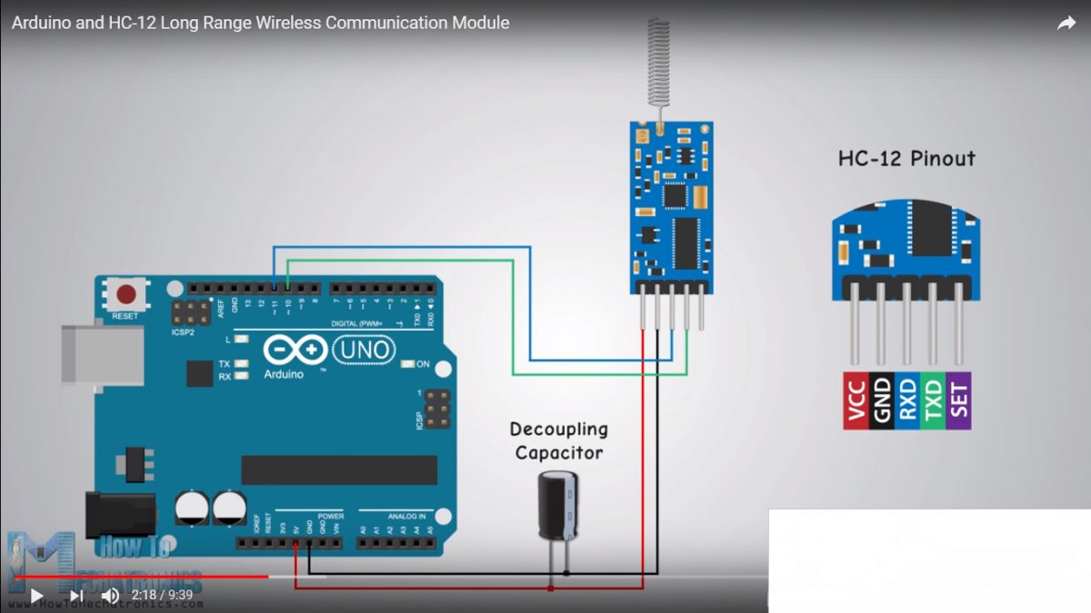 Modulo Radiofrecuencia 433Mhz Hc12 Hc-12 1000mt Uart Ttl - yorobotics
