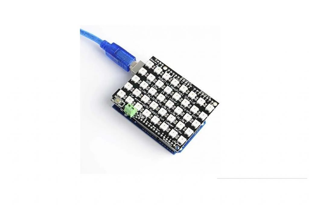 Shield Matriz Led Rgb Ws2812 24bits 8×5 40 Leds - yorobotics