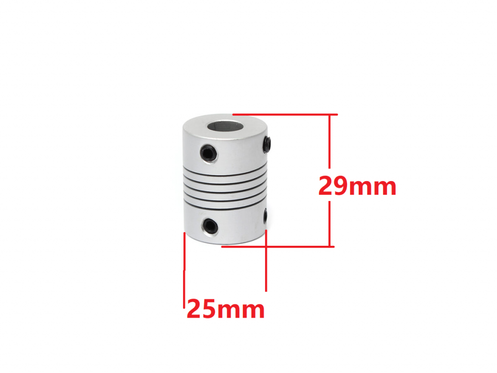 Acople Flexible Elastico 10x12mm L29mm D25mm - yorobotics