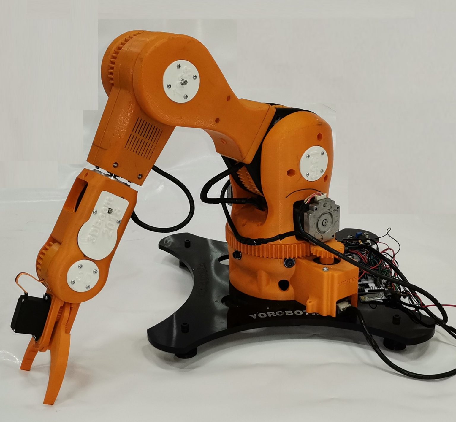 Brazo Robotico Plastico PLA 6 Dof Grados Libertad Sirius Motores Paso ...