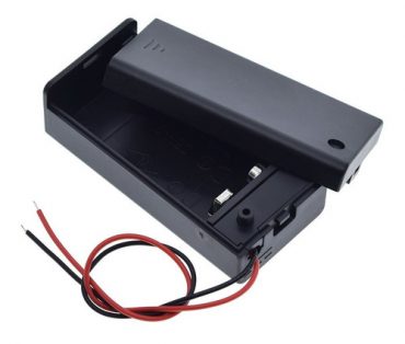 Caja Portapila Porta Bateria Plastica SBH-9V 9V 6.7×3.2x2cm - yorobotics