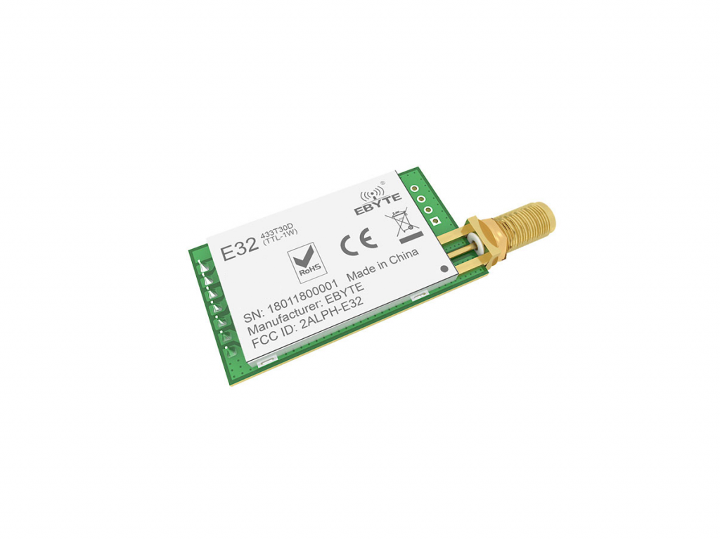 Transceptor Uart LoRa 433MHz E32-433T30D SX1278 8km - yorobotics