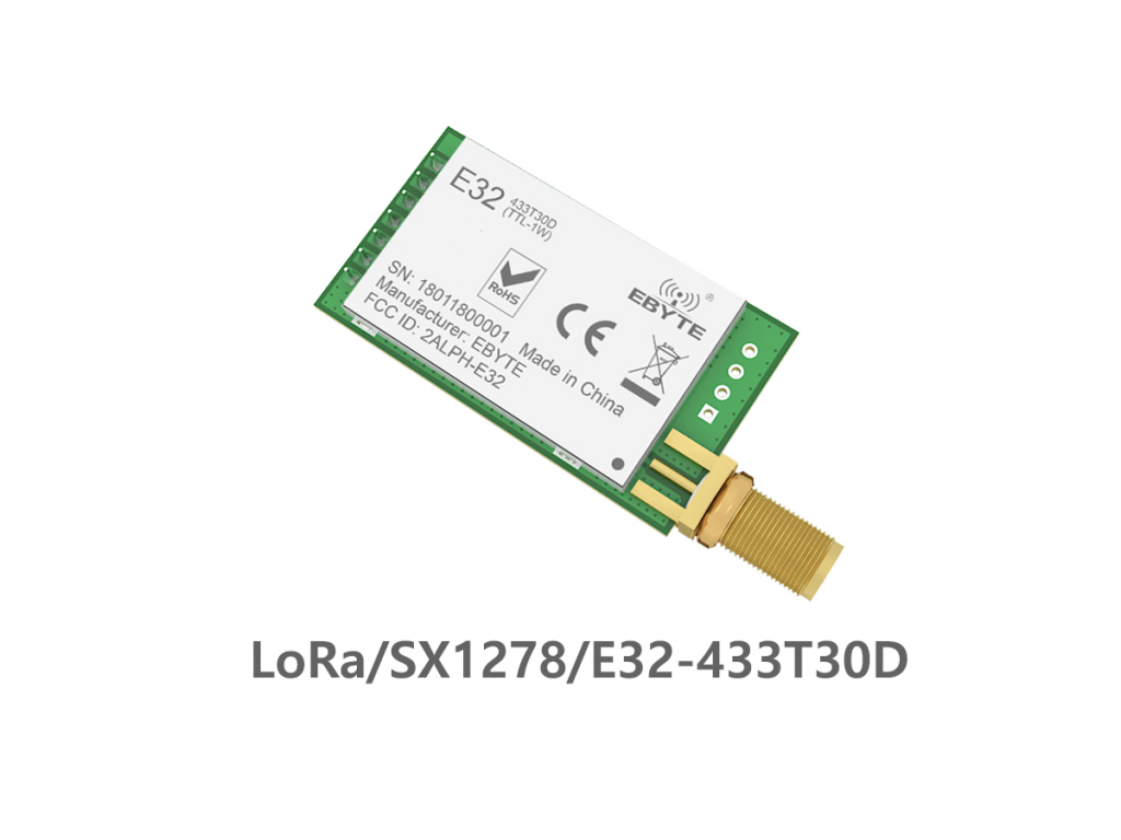 Transceptor Uart LoRa 433MHz E32-433T30D SX1278 8km - yorobotics