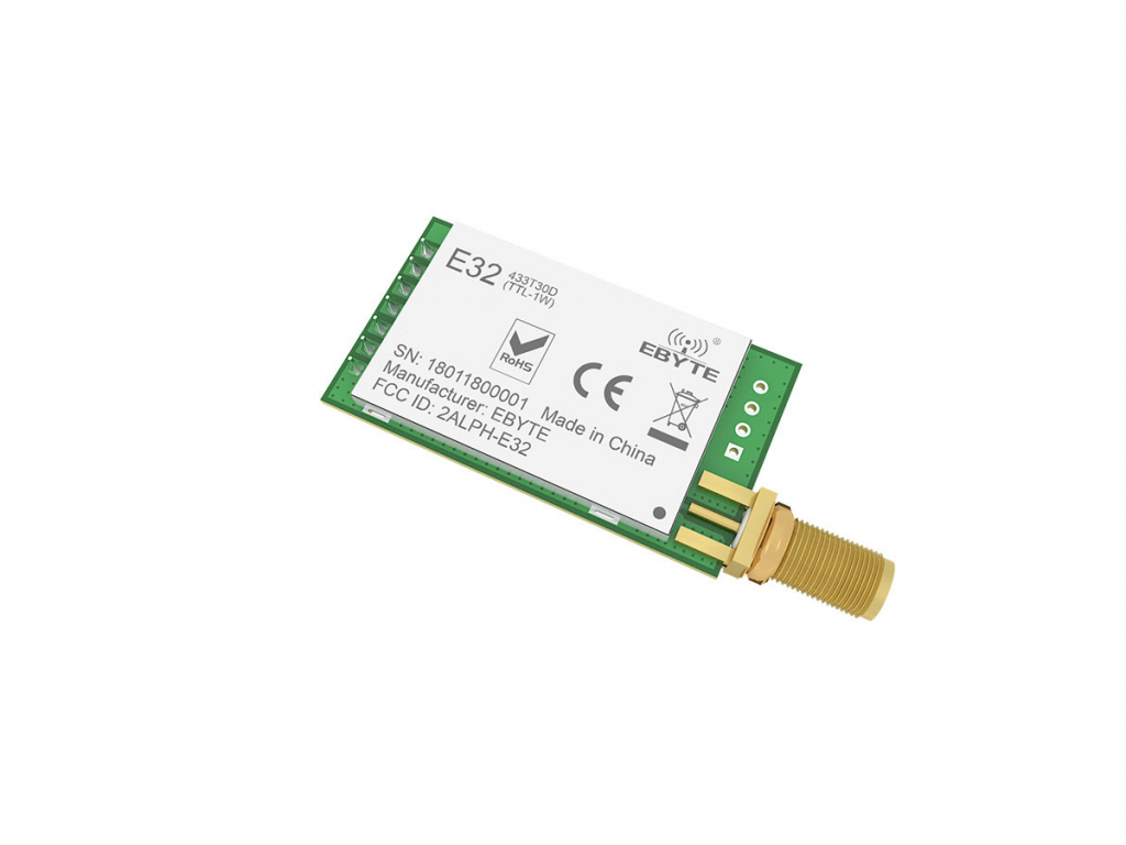 Transceptor Uart LoRa 433MHz E32-433T30D SX1278 8km - yorobotics