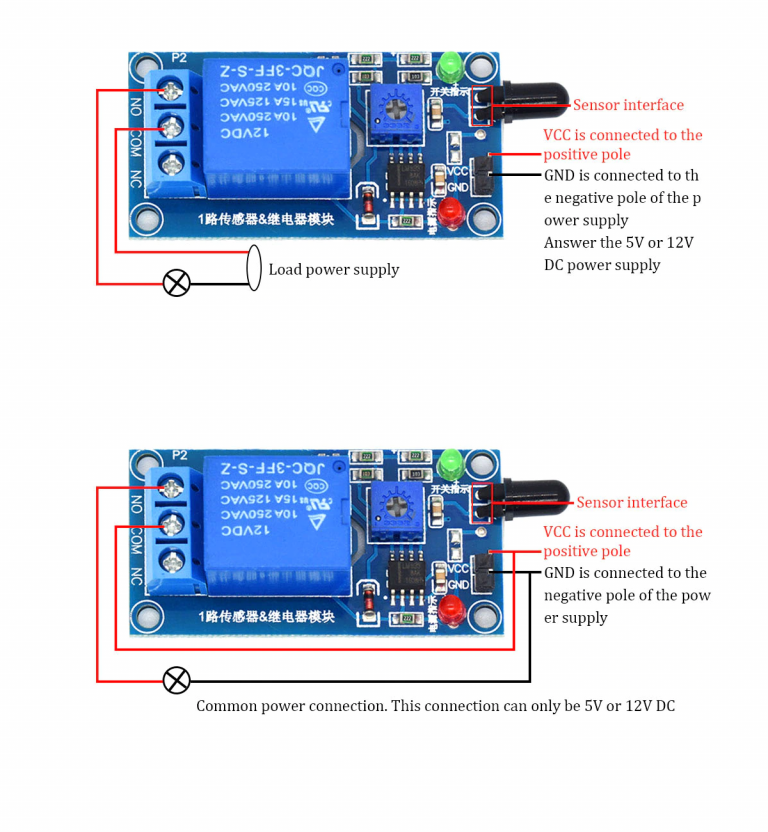 Modulo Sensor Infrarrojo Llama Flama 12v 5cm Con Relevo - yorobotics