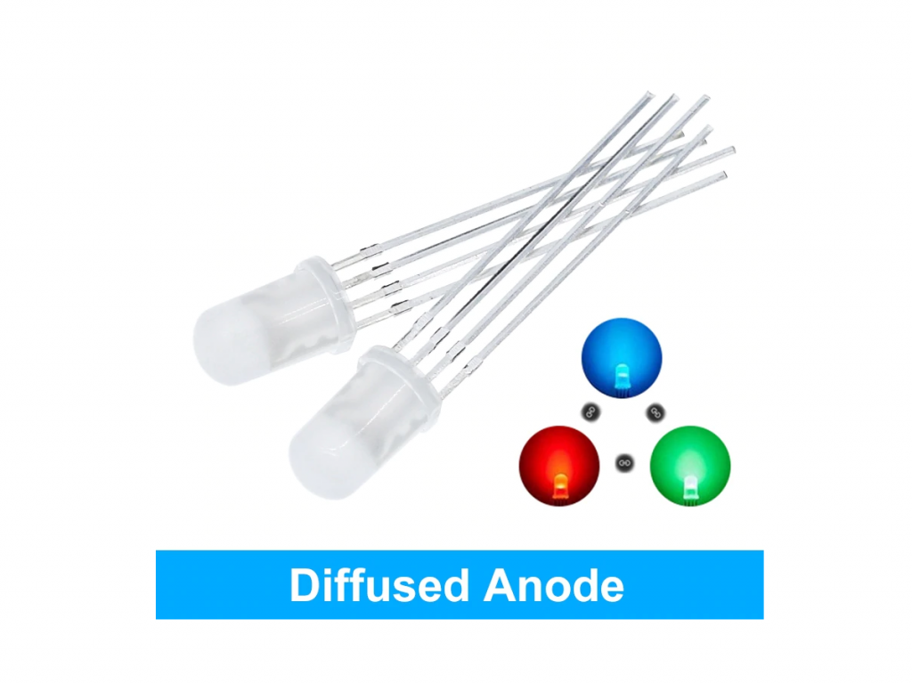 Led Rgb Difuso Anodo Comun 5mm X 10 Unidades - yorobotics