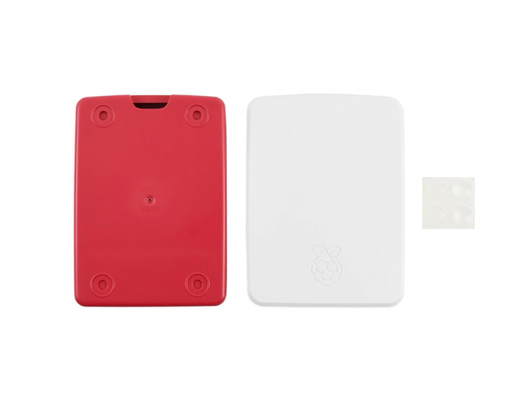 Caja De Lujo Oficial Raspberry Pi 4 Roja Blanca Material Abs - yorobotics