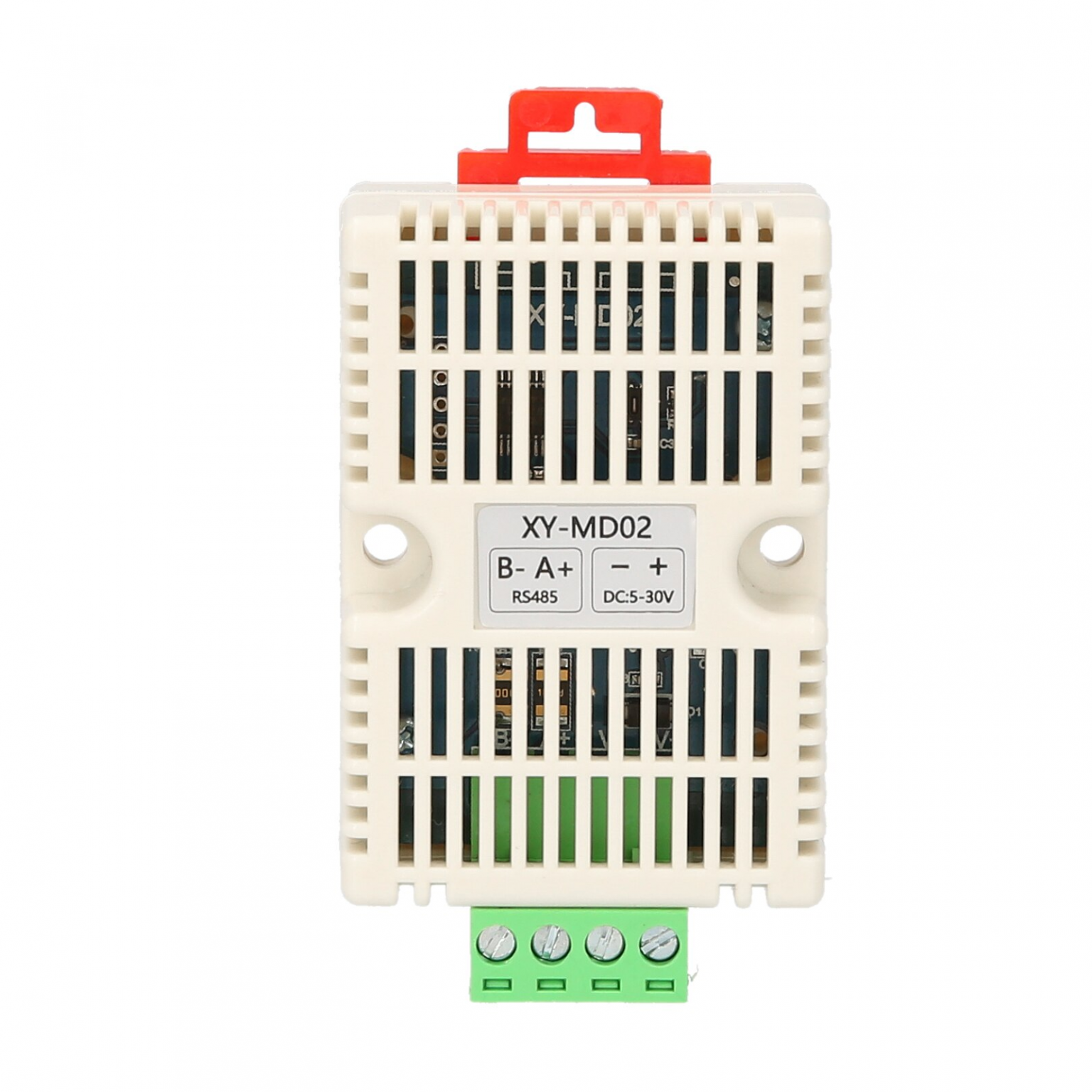 Sensor Temperatura Humedad SHT20 RS485 Modbus XY-MD02 DIN35 - yorobotics