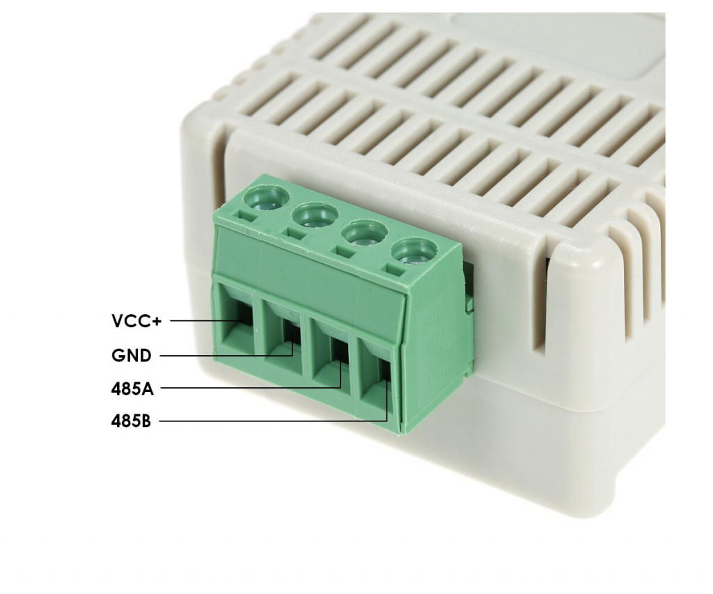 Sensor Temperatura Humedad SHT20 RS485 Modbus XY-MD02 DIN35 - yorobotics