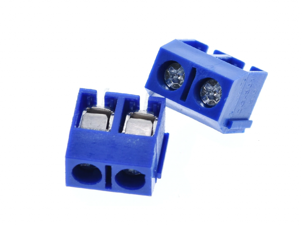 Bornera Conector Terminal Block KF-301 DG-301 2P 2 Pines 5.08mm Azul ...