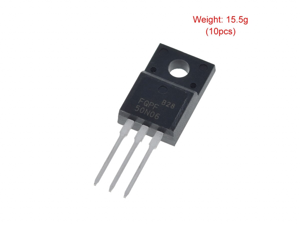 Mosfet Transistor Potencia FQPF50N06 50N06 TO-220F 60V 50A - yorobotics