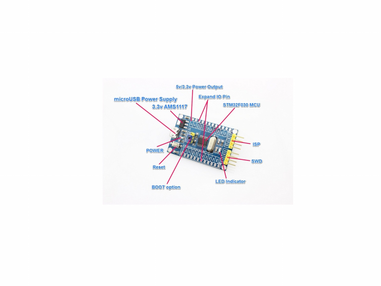 Tarjeta Desarrollo STM32F030F4P6 V1.1 32BIT 48MHz M0 - yorobotics