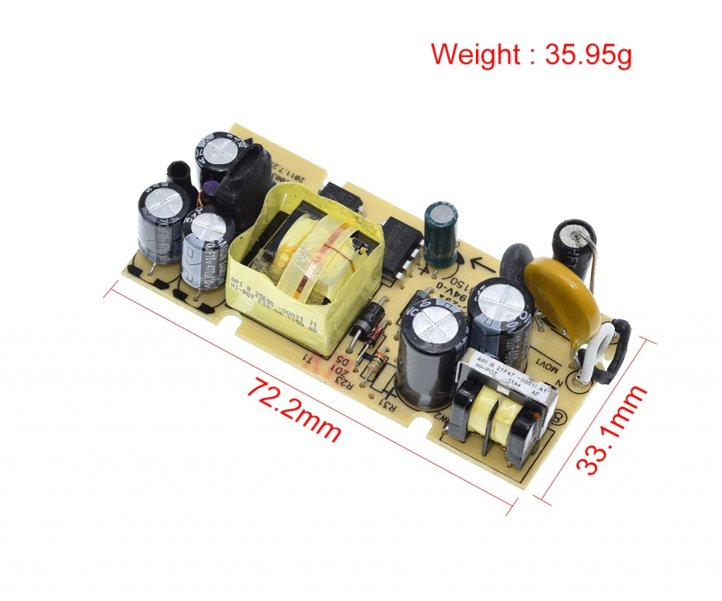 Regulador Fuente Switchada WA9003 100-240V AC a 5V DC 2A - yorobotics