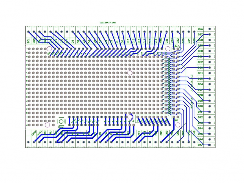 Tarjeta Shield Doble Cara Terminales Borneras Arduino Mega - yorobotics