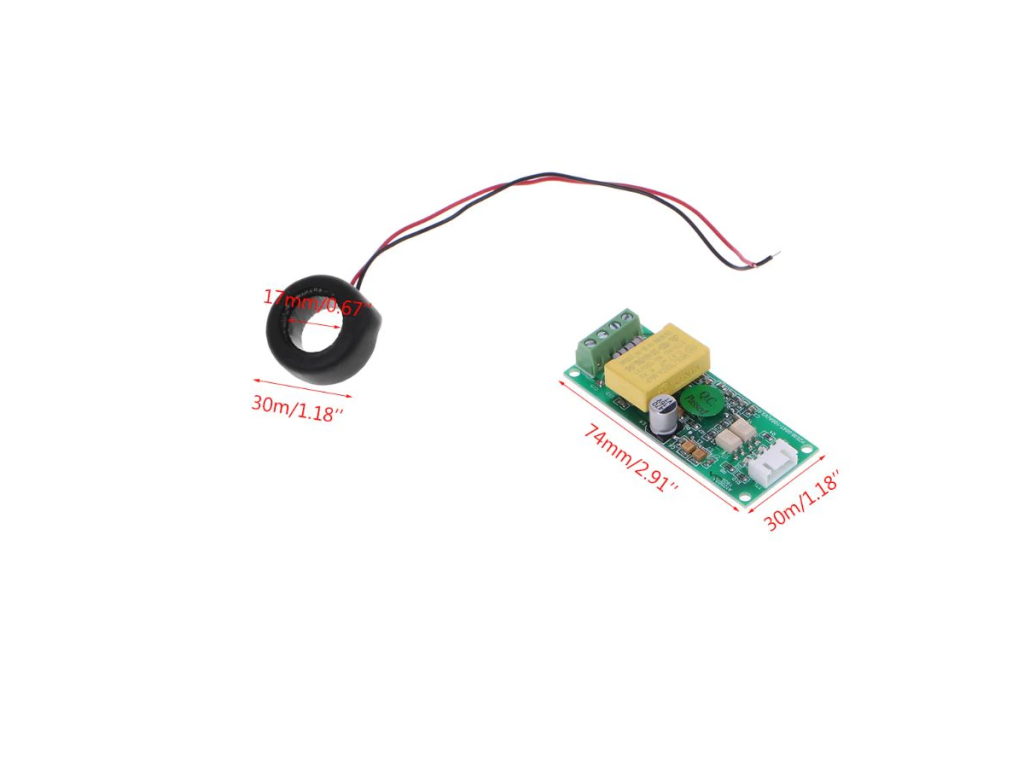 Sensor Voltaje Corriente Potencia AC PZEM-004T TTL 100A 80-260V ...