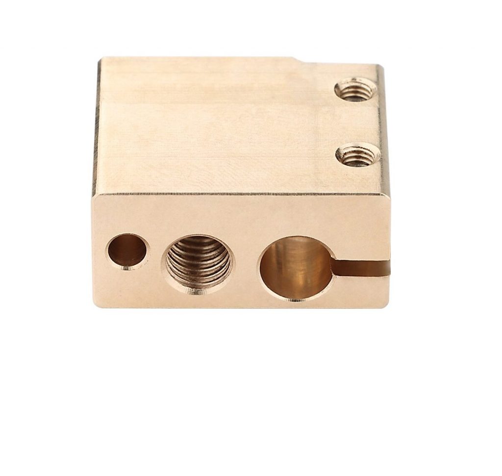 Bloque Bronce Laton Volcano Pt100 Hotend 24x20x11.5mm - yorobotics