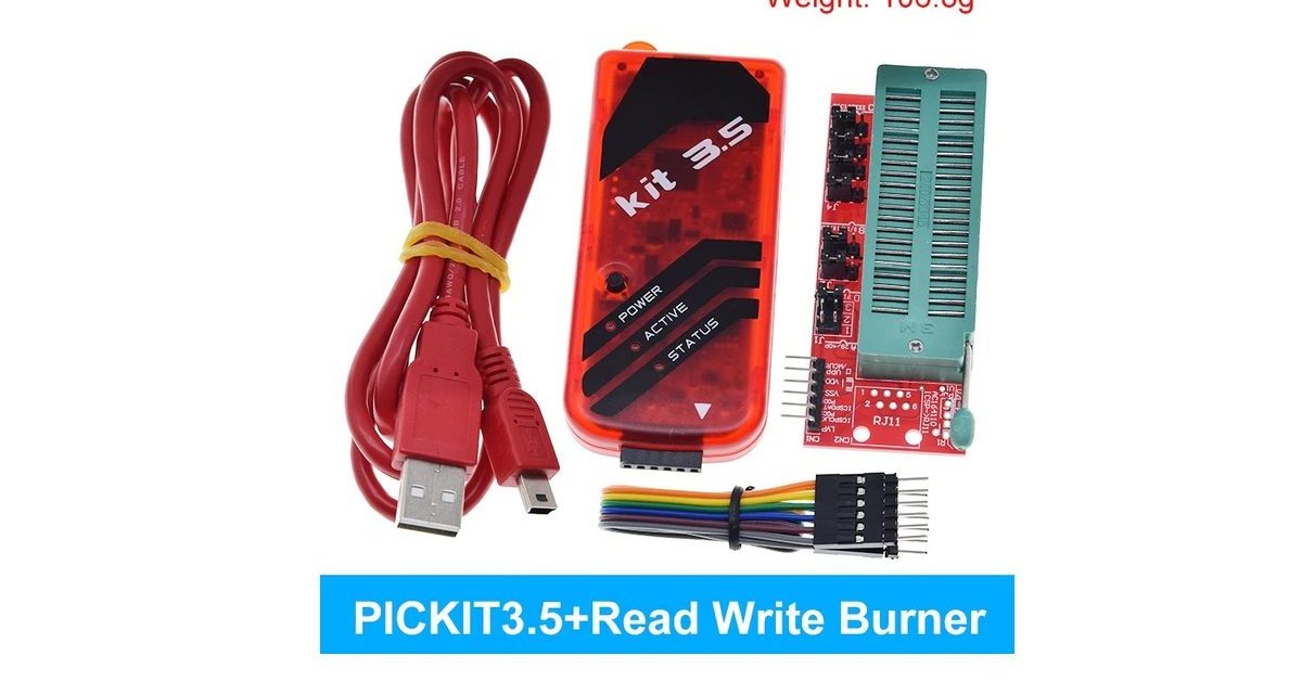 Programador Pickit3.5 Pickit 3.5 Pics Base Zocalo Zif Mplab - yorobotics