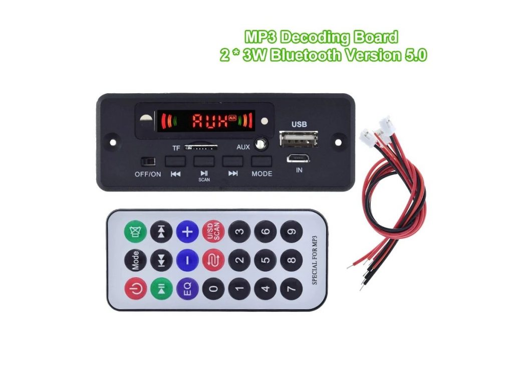 Reproductor Audio MP3 JQ-D029BT-A2.1 SD Radio FM Bluetooth 5-32V 6W ...