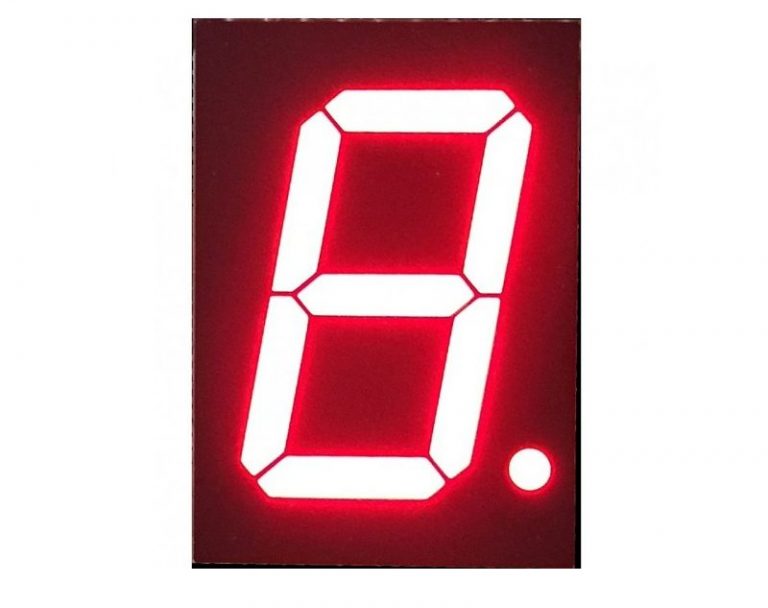 Display Rojo 7 Segmentos 1 Digito Anodo Comun 5161BH - yorobotics