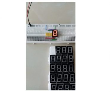 Display Rojo 7 Segmentos 1 Digito Catodo Comun 5611AH - yorobotics