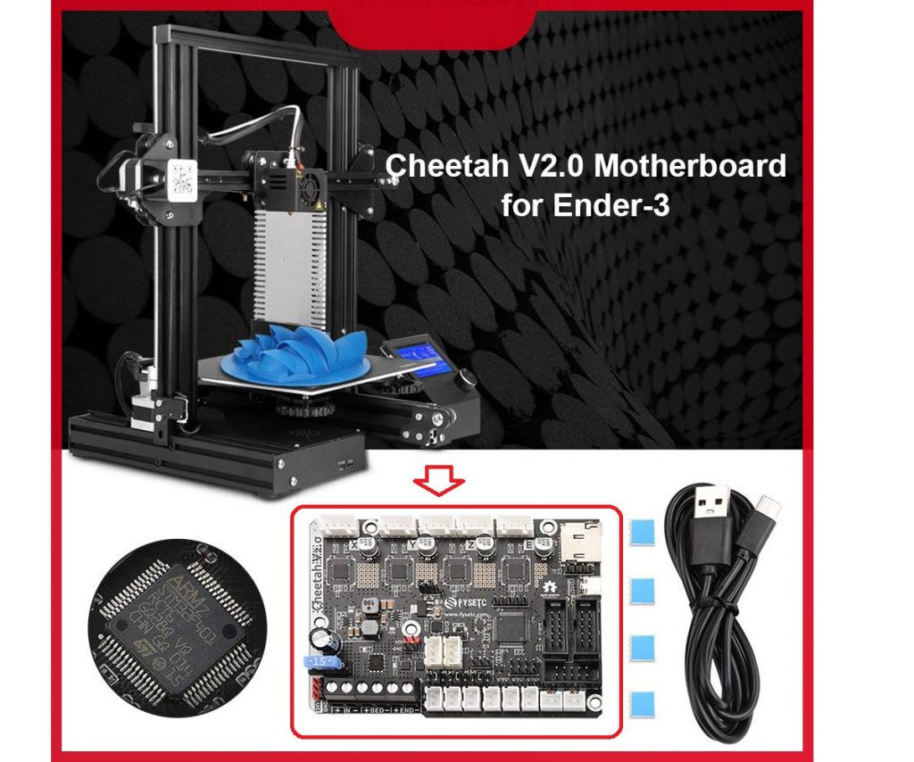 Tarjeta Control Impresora3d Cheetah V2.0 Ender 3 TMC2209 - yorobotics