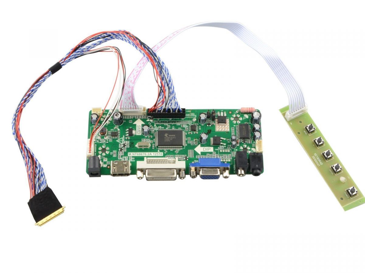 Board Lvds HDMI DVI VGA Display 40pin M.NT68676.2 1366×768 - yorobotics