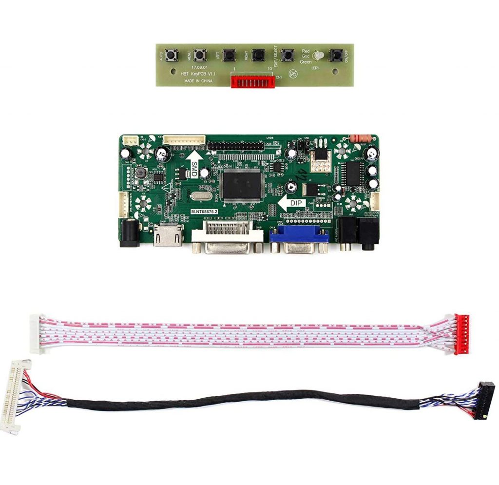 Board Lvds HDMI DVI VGA Display 40pin M.NT68676.2 1366×768 - yorobotics