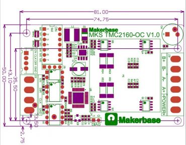 Tarjeta Driver Motor Paso Paso TMC2160 TMC2160-OC V1.0 4.33A - yorobotics