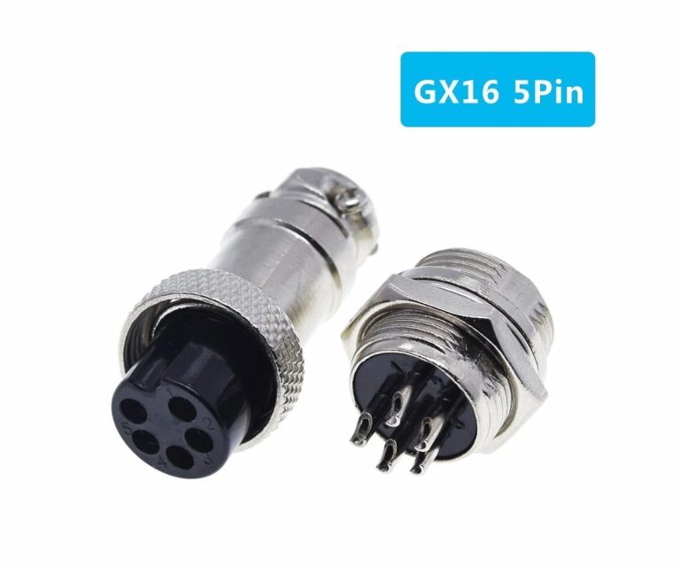 Kit Conector 5 Pines GX16-5pin GX16 Macho Hembra Aviacion - yorobotics