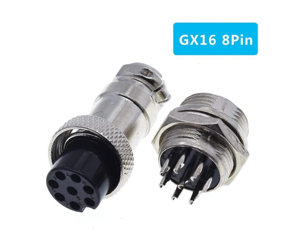 Kit Conector 8 Pines GX16-8pin GX16 Macho Hembra Aviacion - yorobotics