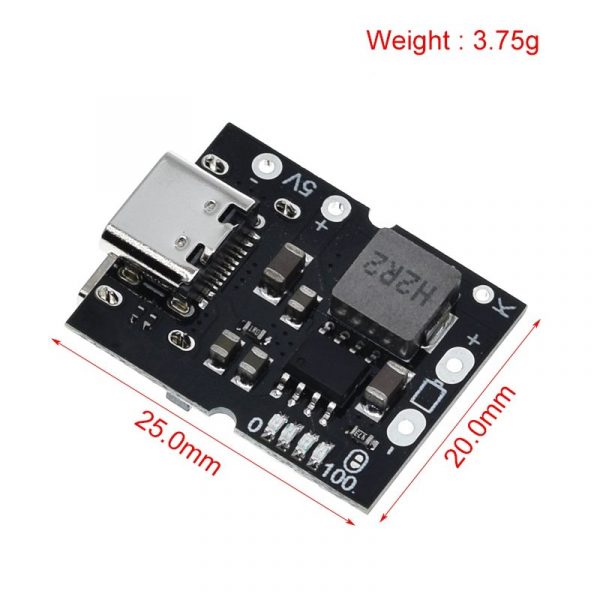 Cargador Bateria Bms 1S IP5306 Elevador Tipo C 5v 2A - yorobotics