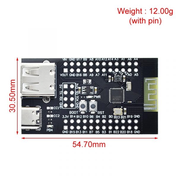 Tarjeta Desarrollo CH582M YD-CH582M Bluetooth Ble V5.3 80MHz - yorobotics