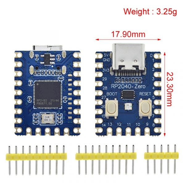 Tarjeta Desarrollo Raspberry Pi Pico RP2040-zero RP2040 Mini - yorobotics