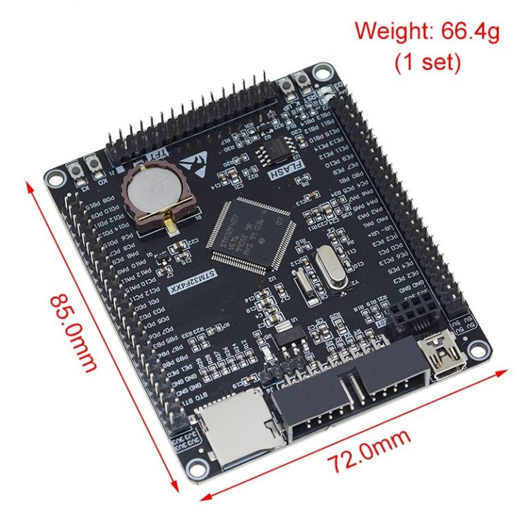 Tarjeta Desarrollo STM32F407VET6 Cortex-M4 168Mhz Flash 512KB - yorobotics