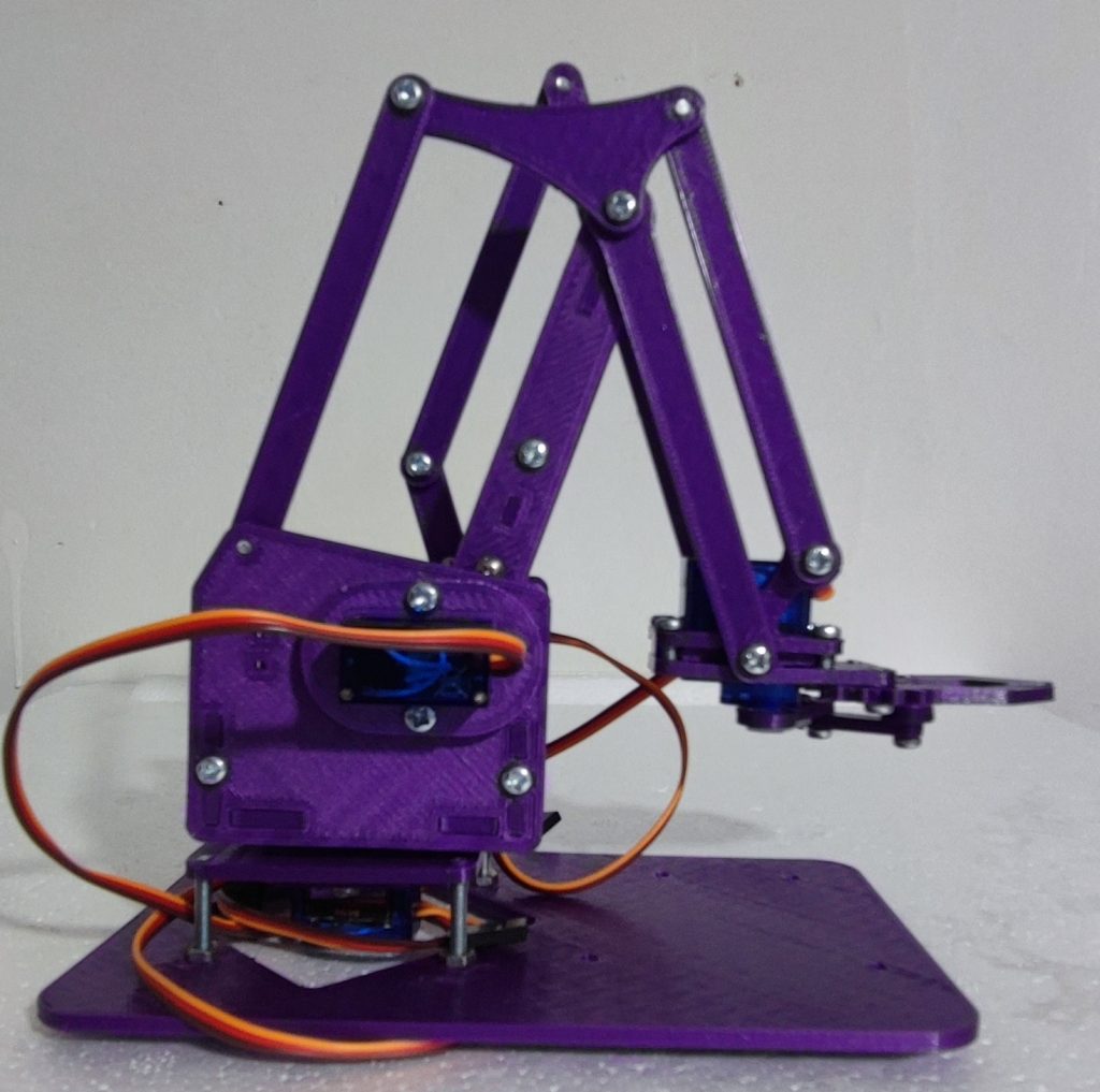 Brazo Robotico 4dof Impresion 3d Ensamblado Servo Sg90 - yorobotics