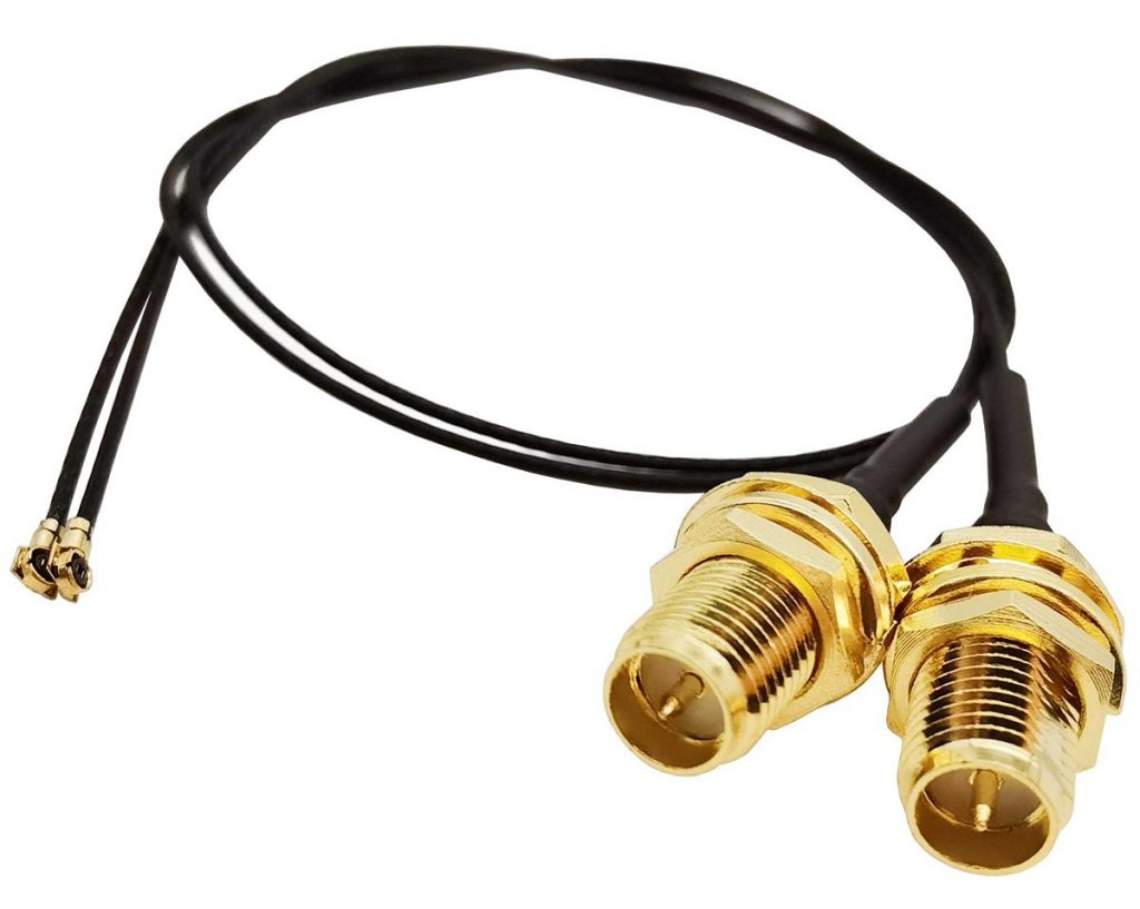 Antena Wifi Ufl IPEX4 MHF4 A SMA Hembra RP Cable 20cm Chasis - yorobotics