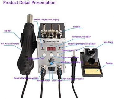 Estacion Calor Soldadura Aire Caliente Cautin 110V 700W - yorobotics