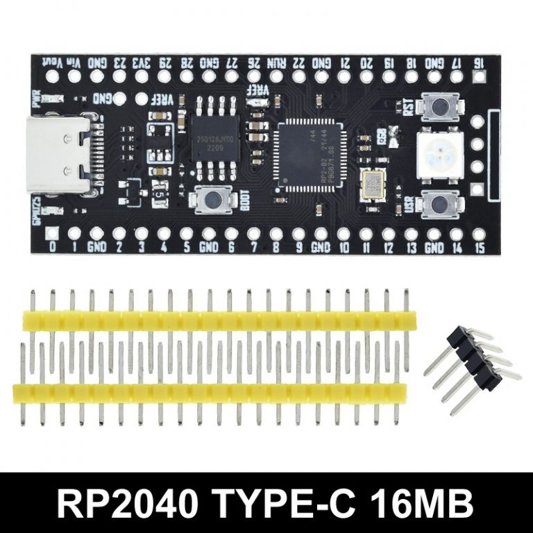 Tarjeta Desarrollo Raspberry Pi Pico Rp2040 Tipo C 16mb Yorobotics